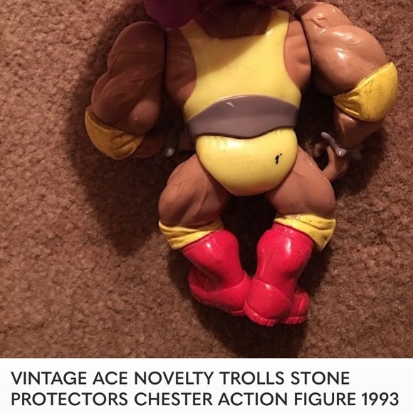 Trolls | Toys | Trolls Stone Protectors Chester Action Figure Red And ...